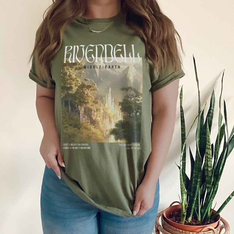 Rivendell LOTR Shirt Travel Fantasy Merch Tolkien Aragorn - Etsy