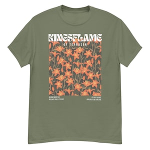 Throne of Glass Kingsflame Flower Aesthetic T-shirt | TOG Terrasen ...