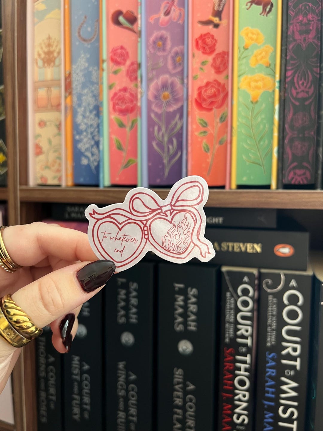 Throne of Glass Inspired | to Whatever End Locket Fireheart | Stamp ...