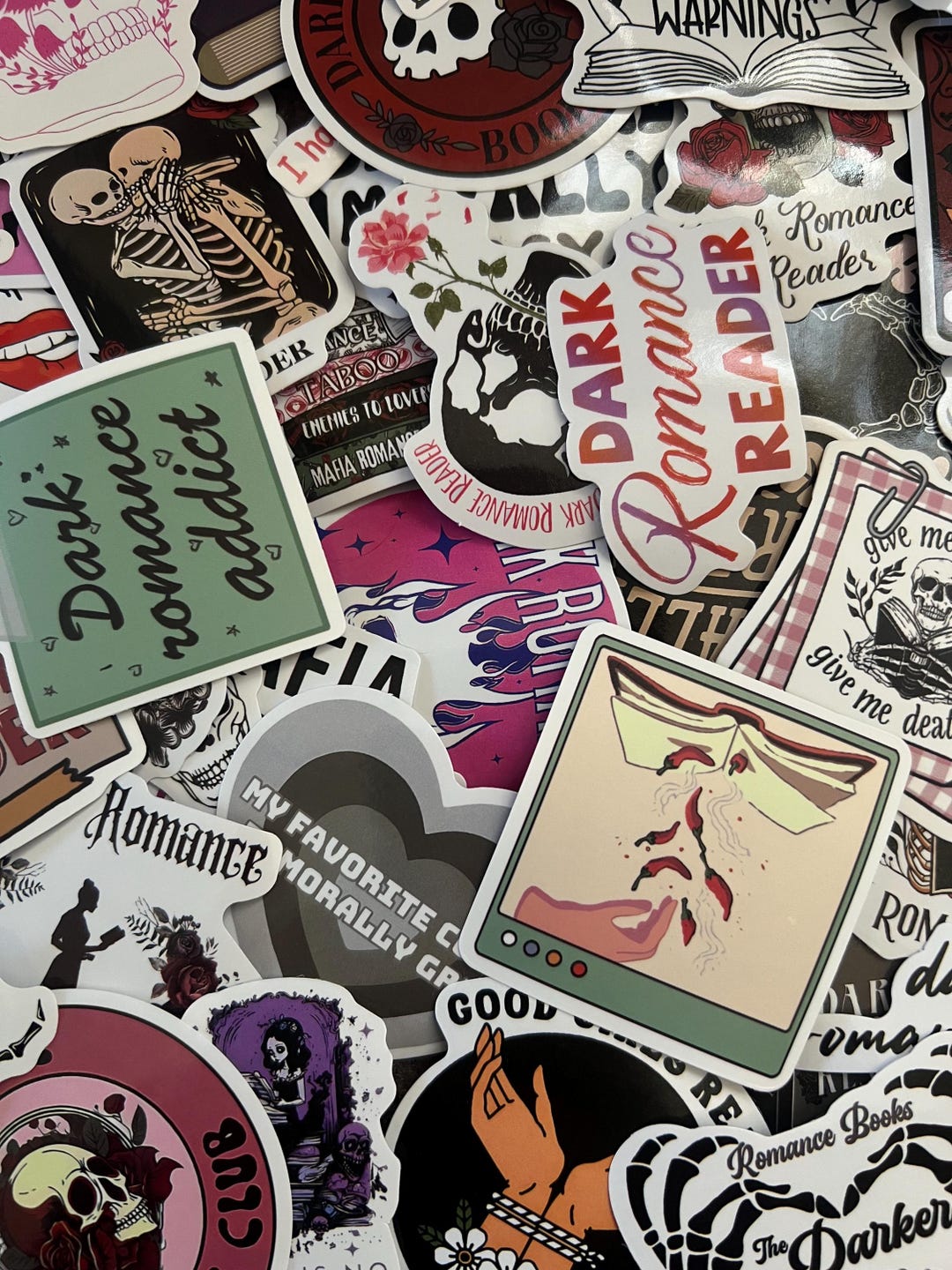 Mystery Set of Dark Romance Stickers 5 or 10 Pieces | Dark Romance ...