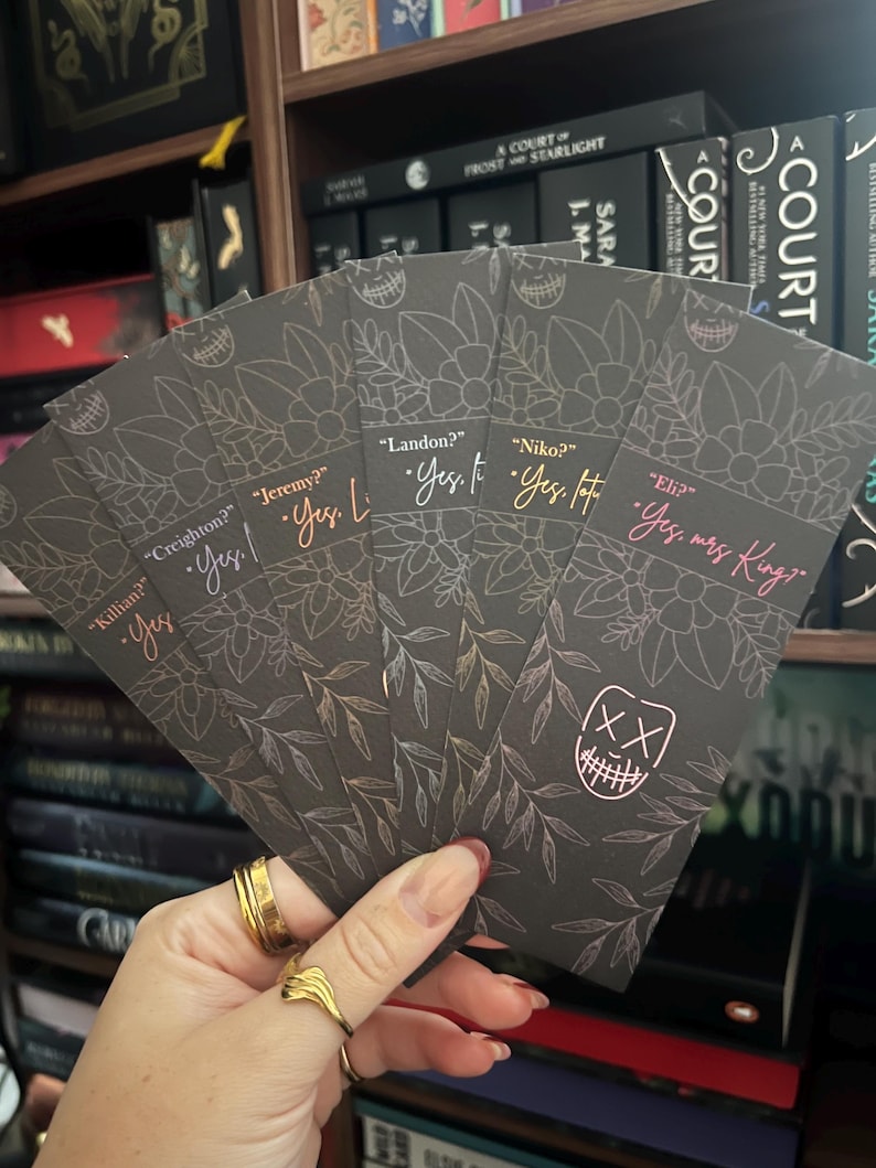 Double Sided Hammered Texture Card Bookmark Legacy of Gods | Rina Kent ...