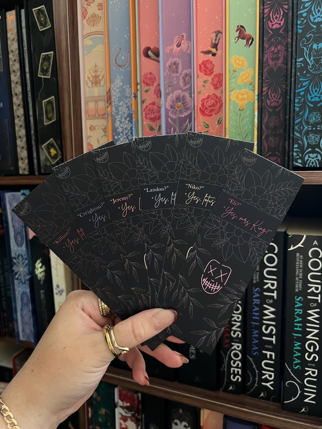 Double Sided Textured Bookmark Legacy of Gods | Rina Kent Inspired ...