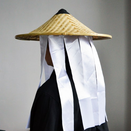 Bamboo Japanese Hat Samurai Hat Cosplay Asian Hat Cone Dia. - Etsy Hong ...