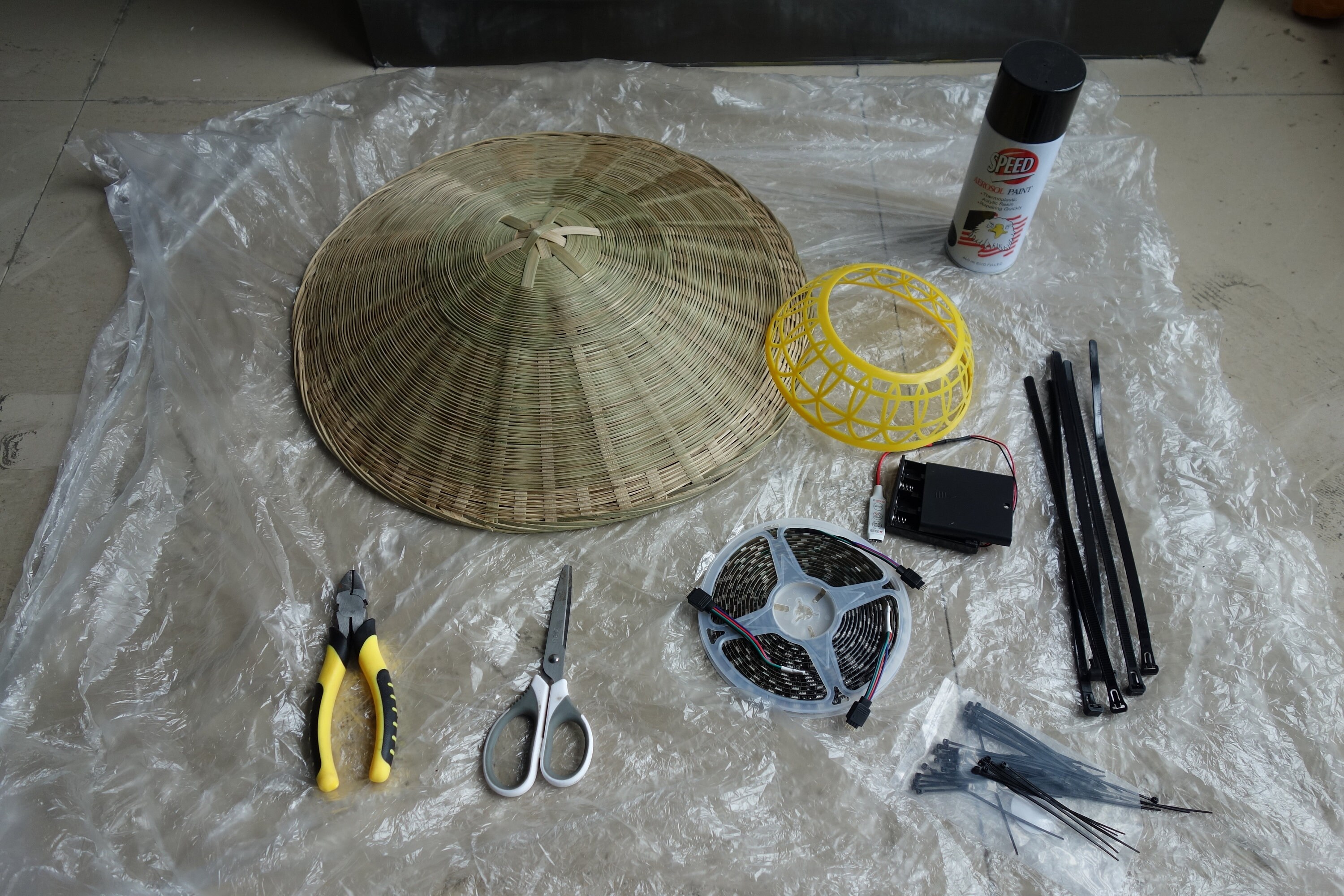 LED Belt Black Bamboo Hat Frisbee Shape Light up with | Etsy