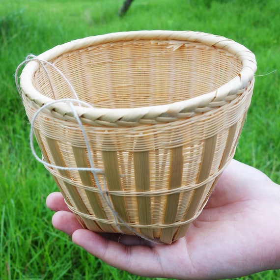 Small Pure Natural Bamboo Basket for Decoration Fruits and | Etsy