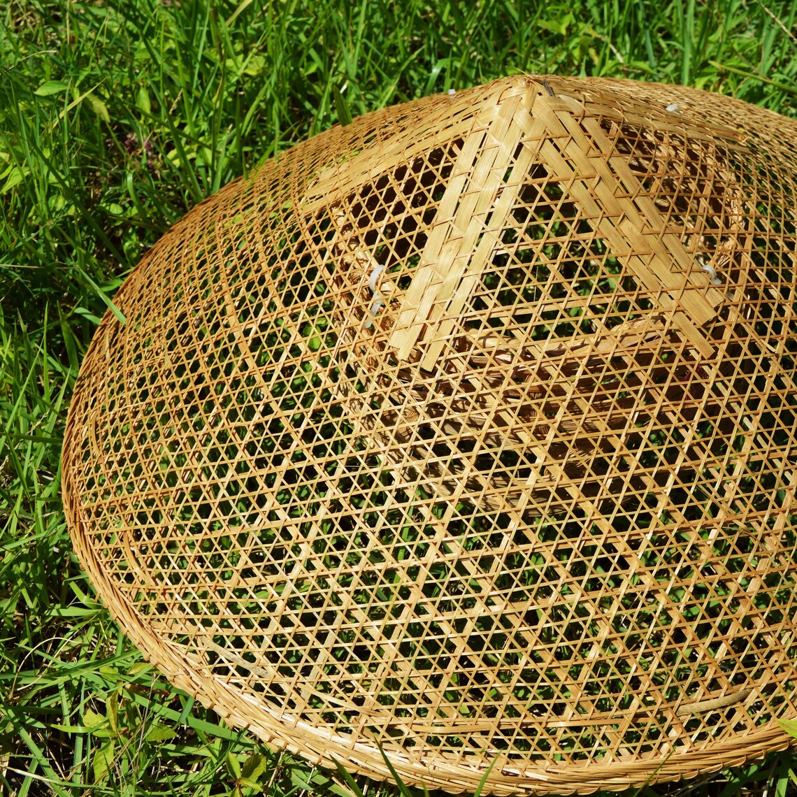 Bamboo Hat Chinese Traditional Tapered Hollow Hat Carefully - Etsy