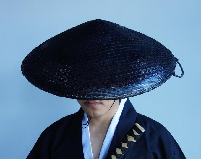 Japanese Samurai Hat Roningasa Edo Style Hand Made Japan Historical - Etsy