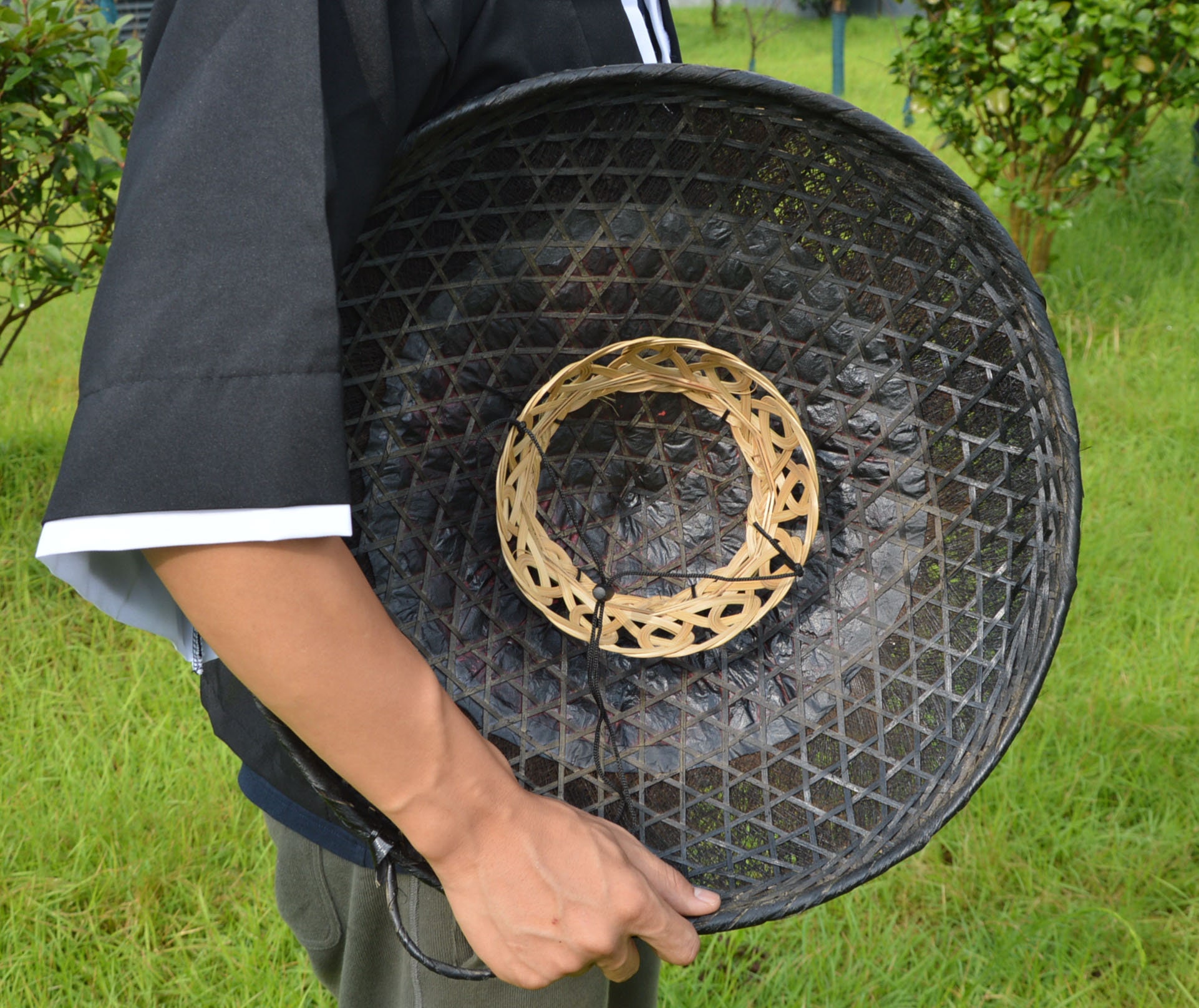 Bamboo Japanese Hat Samurai Hat Cosplay Asian Hat Cone Dia. - Etsy Hong ...