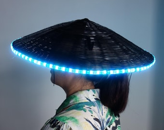 Bamboo Japanese Hat Samurai Hat Cosplay Asian Hat Cone Dia. - Etsy Hong ...