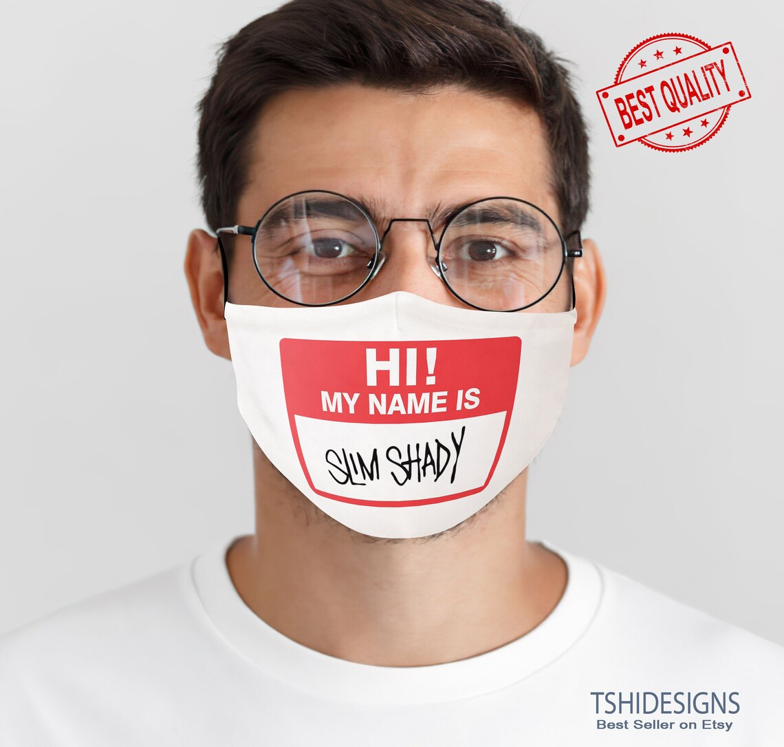 Eminem Slim Shady Mask Printed Facial Decorations For Women | Etsy