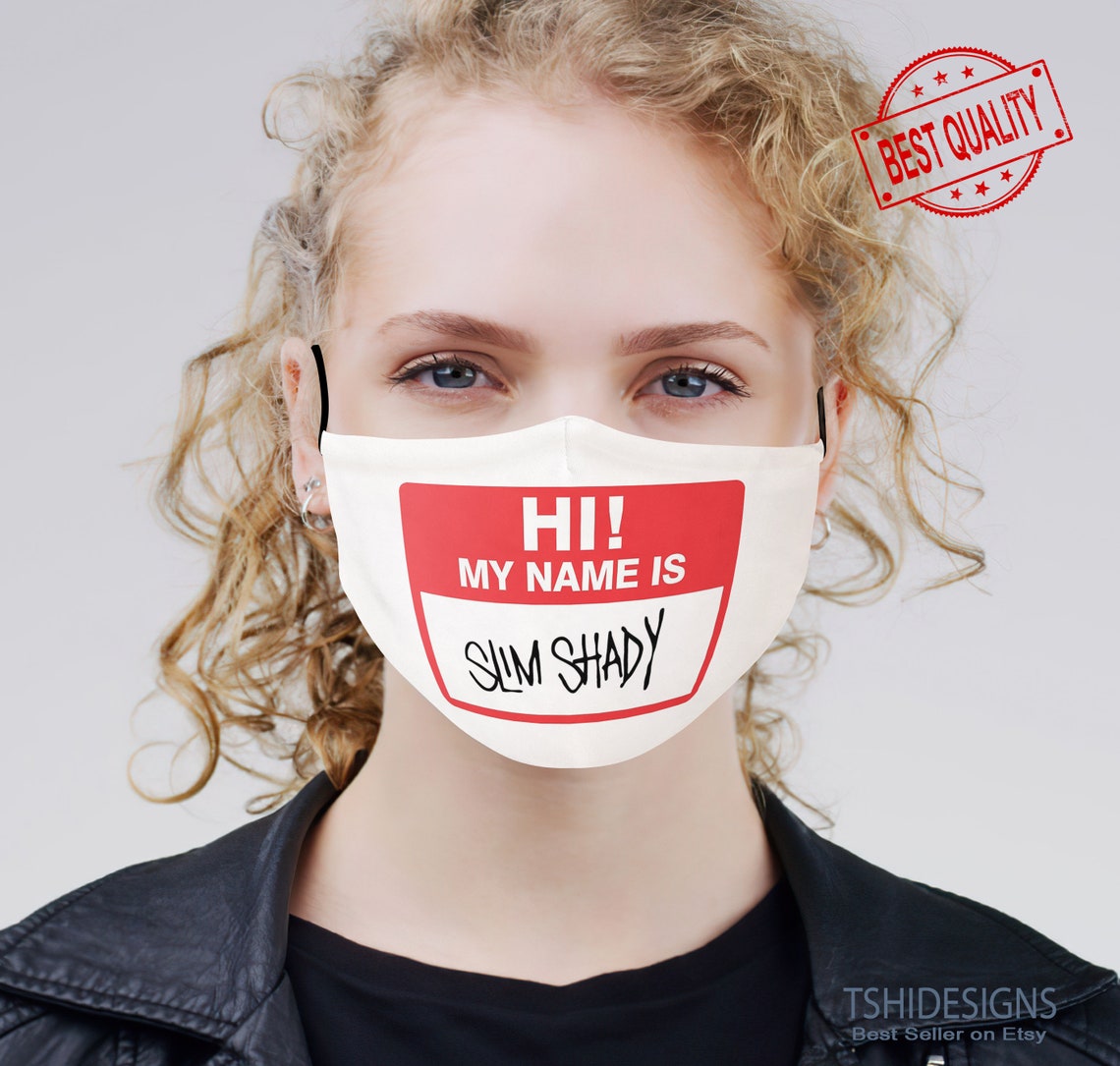 Eminem Slim Shady Mask Printed Facial Decorations For Women | Etsy