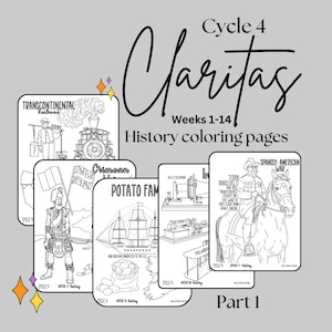 Claritas Cycle 4 History -coloring Book- Weeks 1-14 (part 1) - Etsy