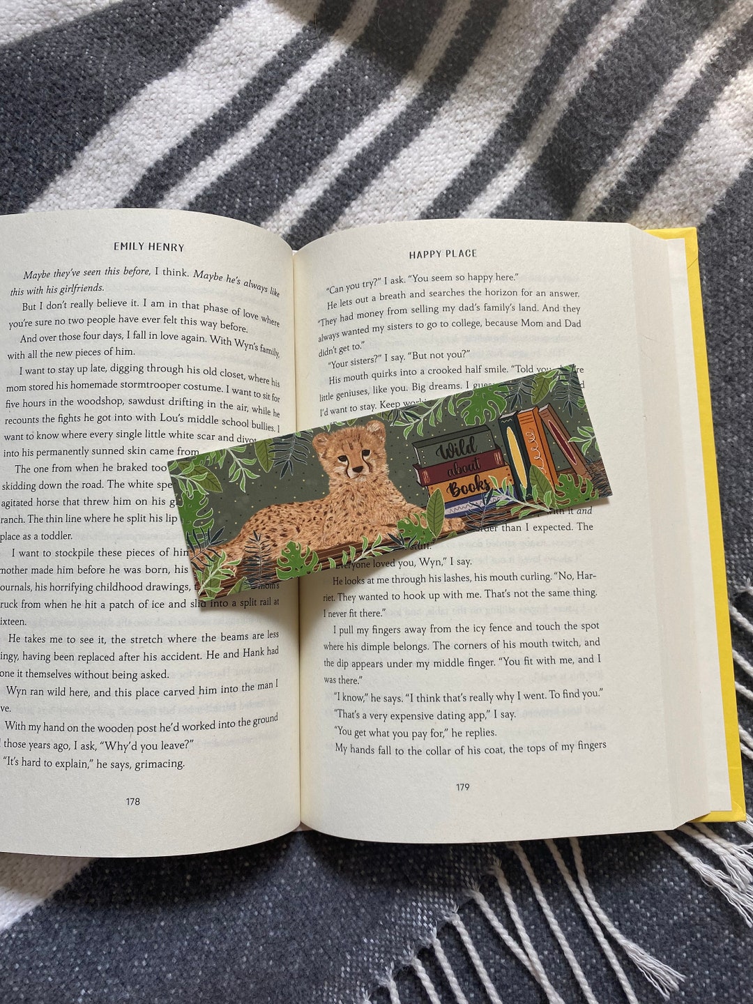 Cheetah Cub Bookmark, Cute Animal Bookmark, Wild About Books - Etsy