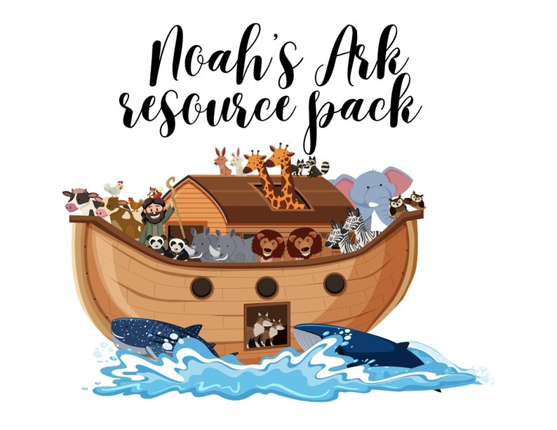 Noahs Ark Lesson Bible Activity Bible Memorization Cards - Etsy