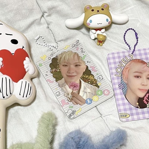 Kpop Acrylic Photocard Holder Keychain - Etsy
