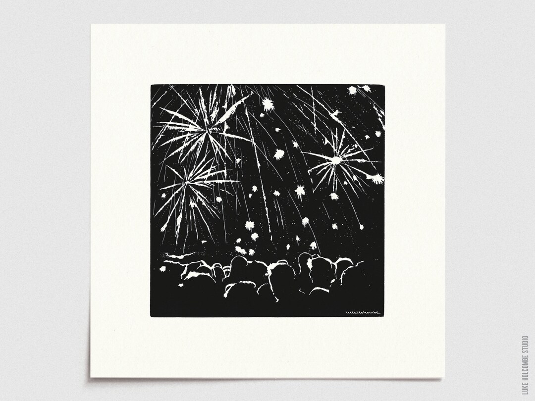 FINALE Digital Art Print: Fireworks Night Celebration Magic Square ...