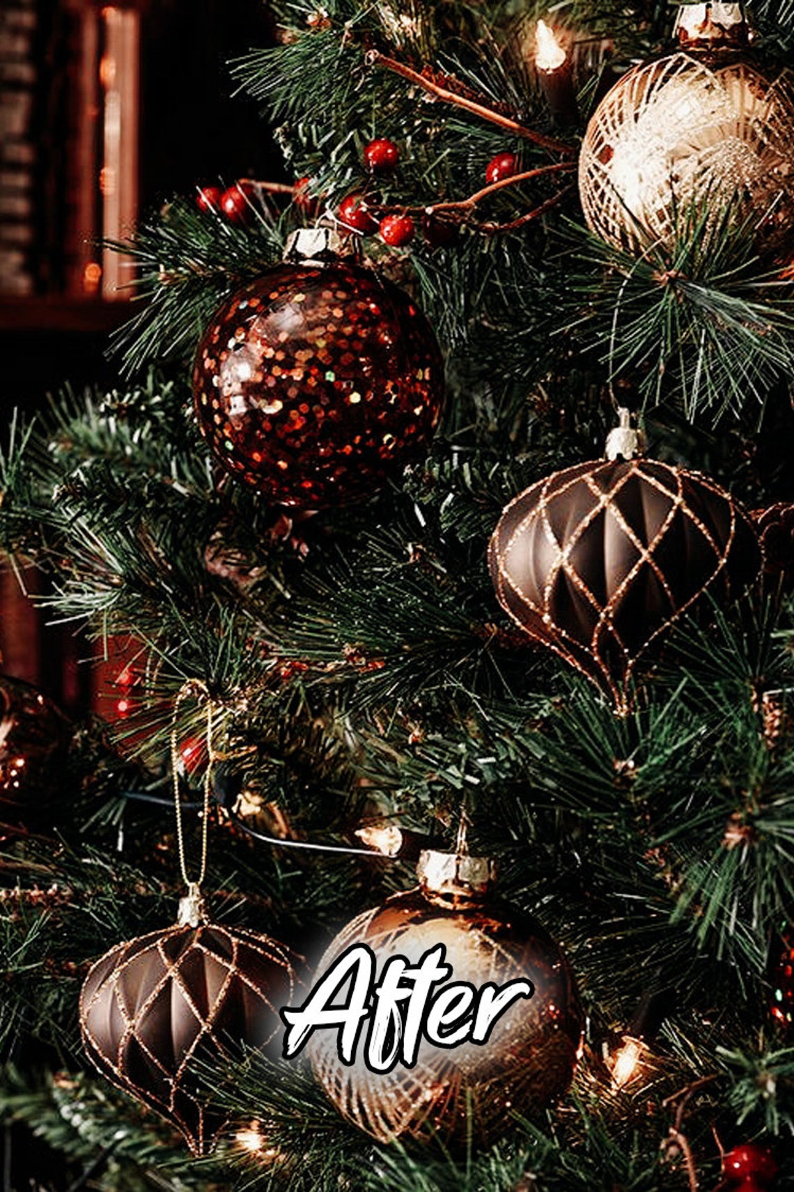 Merry Christmas / Lightroom Preset for Mobile & Desktop / Photo Preset ...