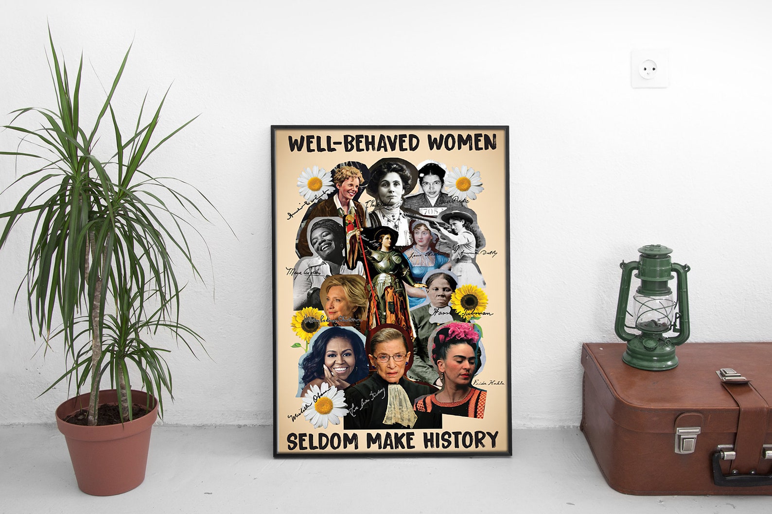 Well Behaved Women Seldom Make History Poster No Frame Ruth Etsy