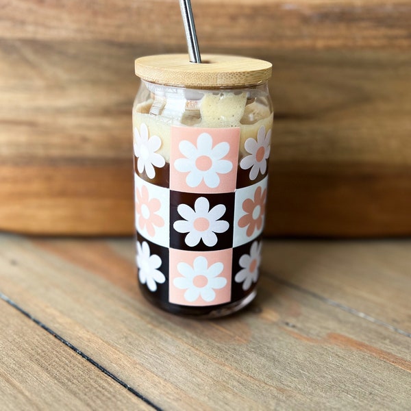 Glass Cup With Metal Straw - Etsy