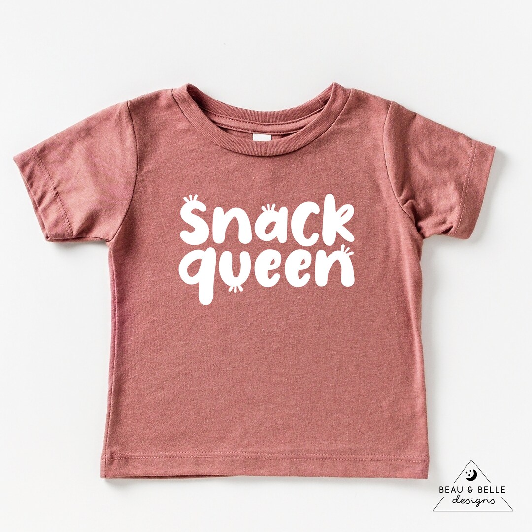 Snack Queen Toddler Tshirt - Etsy