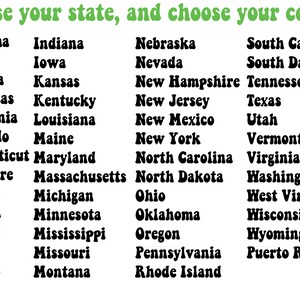 Rep Your State Tshirt custom State, United States, Gift - Etsy