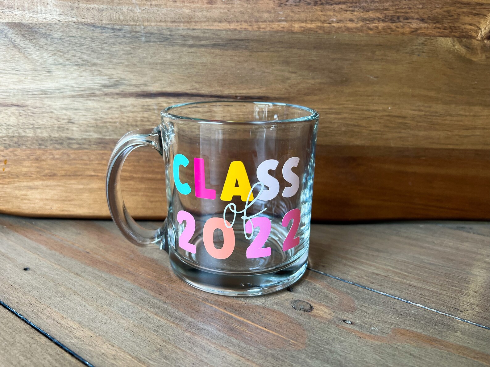 Class of 2022 Graduation Gift // Glass Mug // High School Grad - Etsy