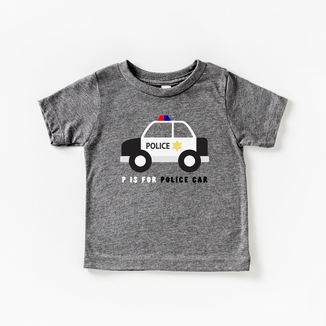 Police Car Toddler/baby/kid Tshirt, Vehicles, Driving, Toddler Birthday ...