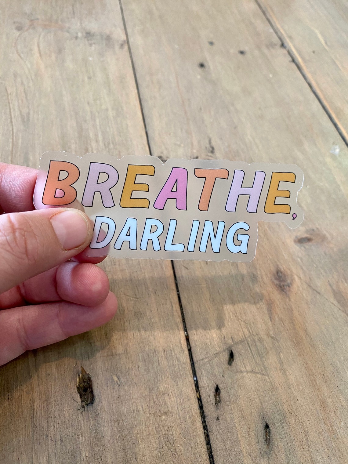 Deep Breaths Sticker Pack Weatherproof Sticker Mental - Etsy
