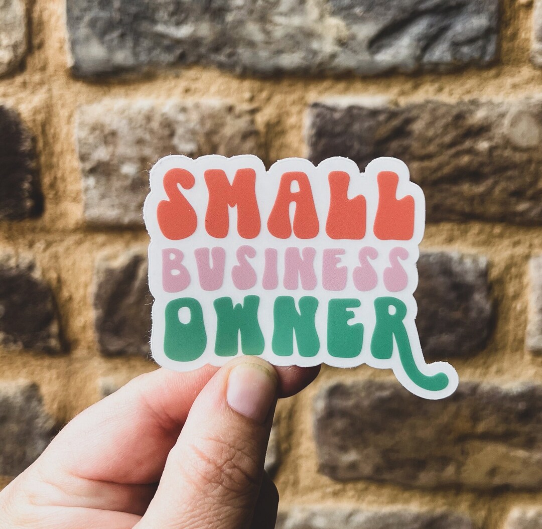 Small Business Owner Clear Weatherproof Sticker - Etsy