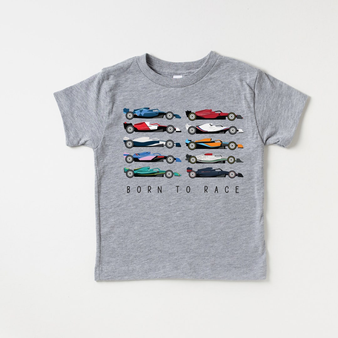 Born to Race! Fast Race Cars Inspired Kids Shirt - Baby to Youth Sizes ...