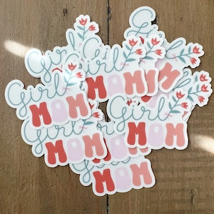 Girl Mom Waterproof Sticker: Clear Laptop Decal - Etsy