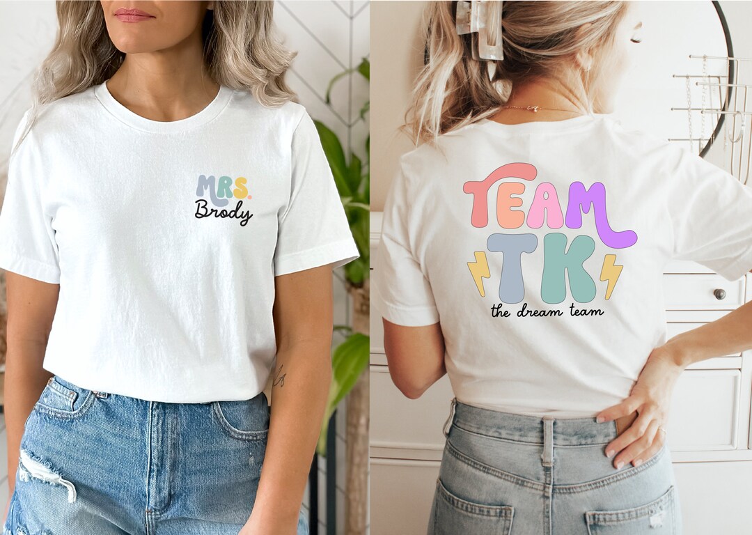 Team TK Teacher Shirt: Back to School Transitional Kindergarten Tee - Etsy