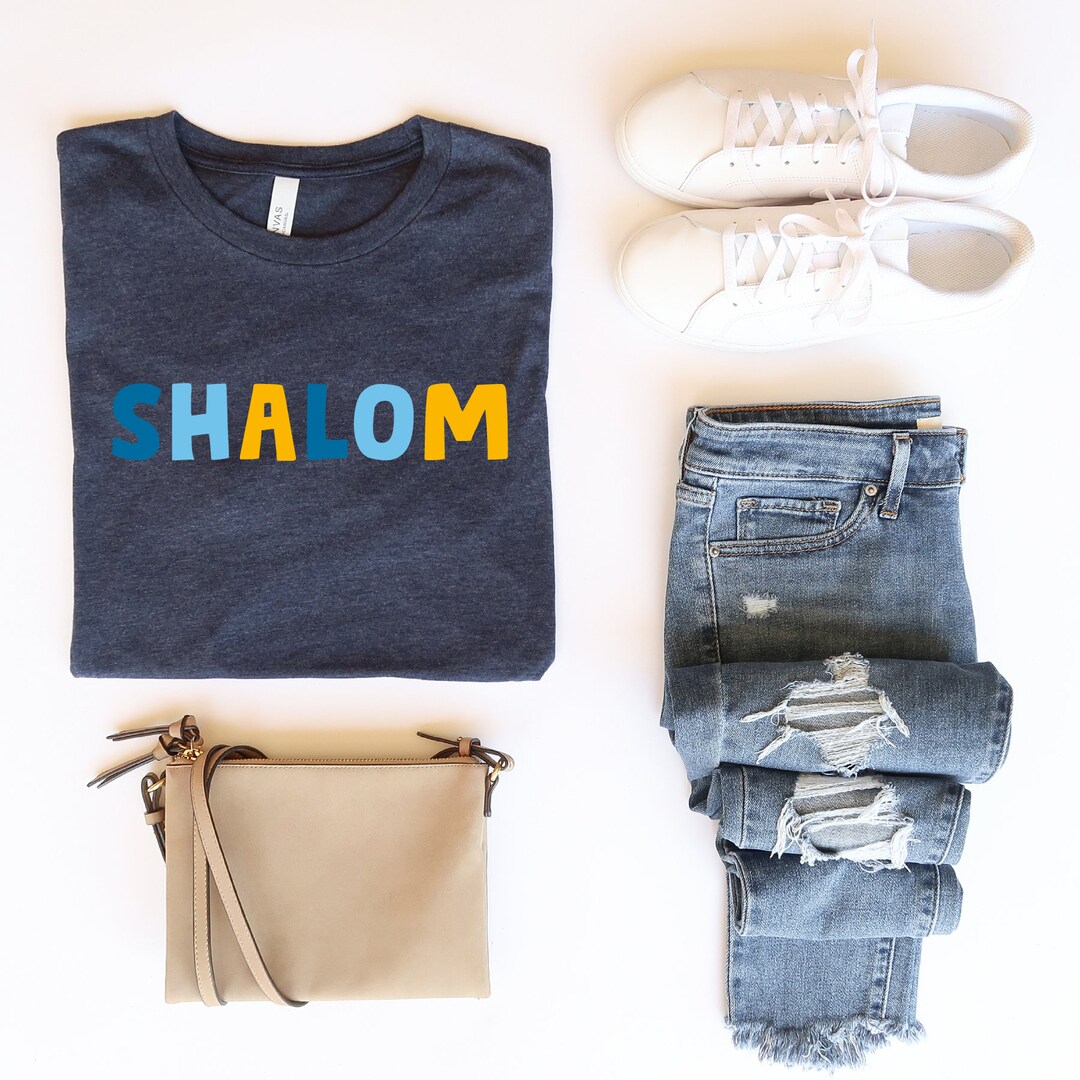 Shalom Tshirt, Jewish Shirt, Cute Hanukkah Shirt, Gift, Handmade ...