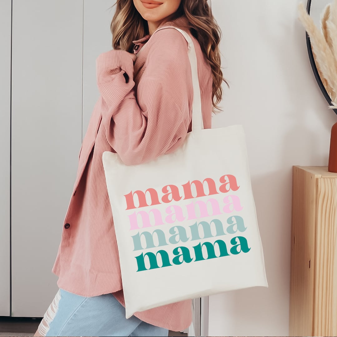 Mama Mama Mama Tote Bag, Mothers Day, Gift, Snack Bag, Gift for Her ...