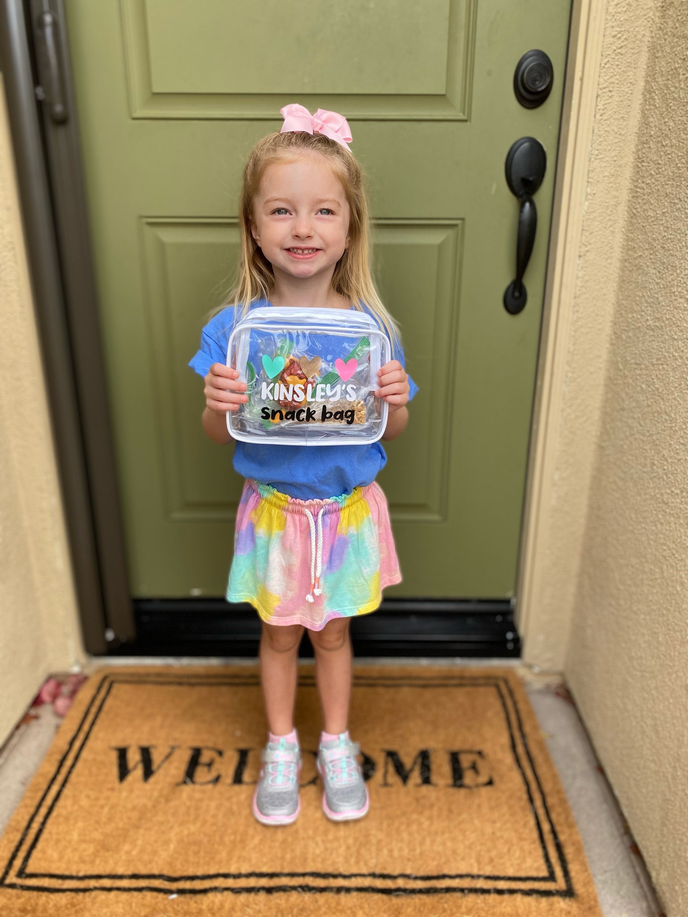 Colorblock Kids Snack Bag Diaper Bag Personalized Snack Bag - Etsy