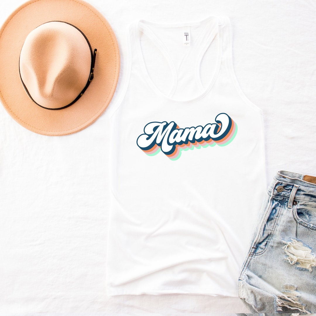 Retro Mama Women's Tank Top , Mothers Day, New Parents, Gift for Mom ...