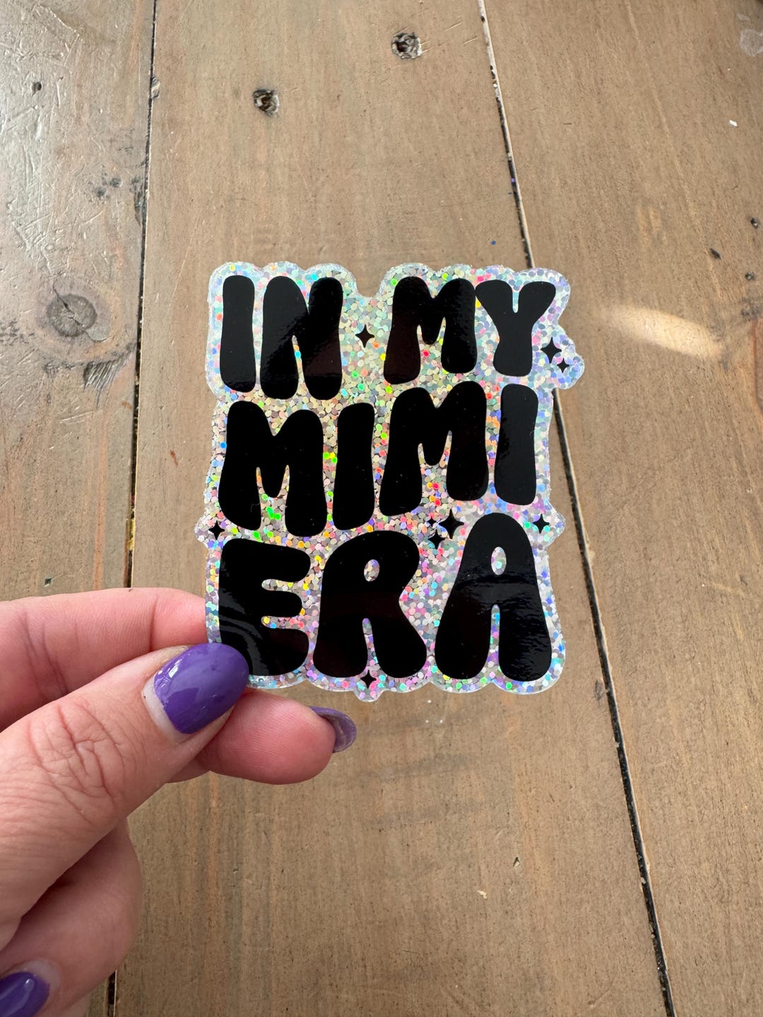 Glitter in My Mimi Era Sticker • Waterproof Vinyl Grandmother Gift - Etsy