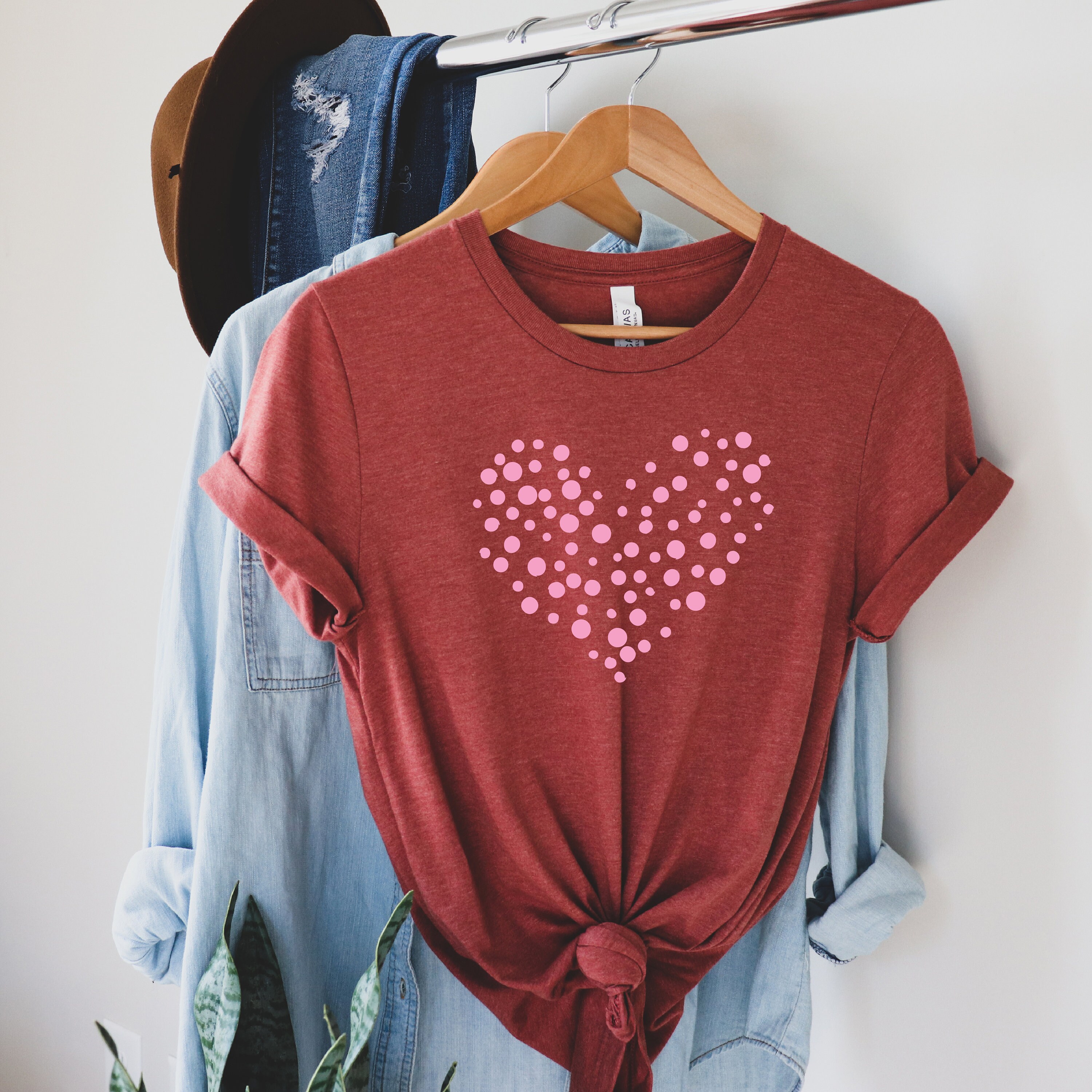 Heart Tshirt Valentines Day Gift Love Tshirt | Etsy