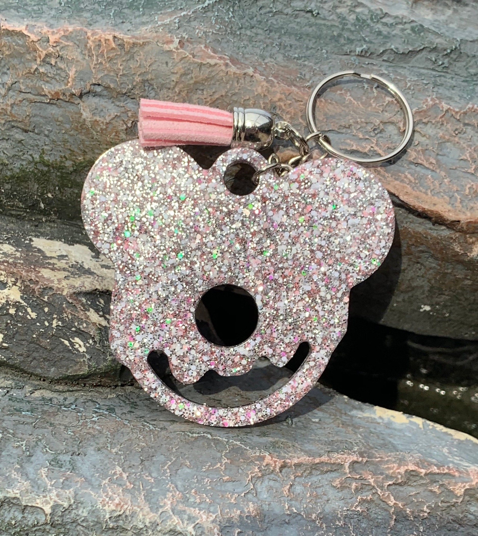 Mouse Donut Keychain with Tassel | Etsy