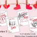 Kid Music Valentine Cards - Series 3 | 3x4 Printable Cards and Envelope ...