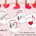 Kid Music Valentine Cards Bundle 12 Designs 3x4 Printable Cards and ...