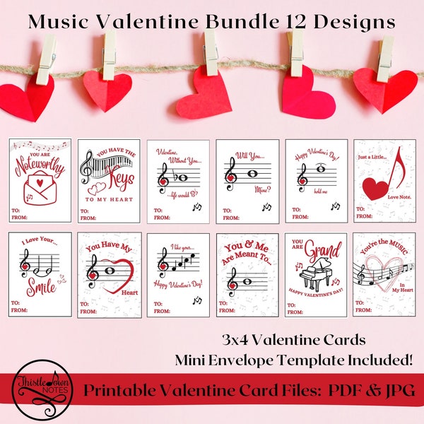 Valentine Printable for Teacher - Etsy