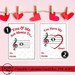 Kid Music Valentine Cards Series 2 3x4 Printable Cards and Envelope JPG ...