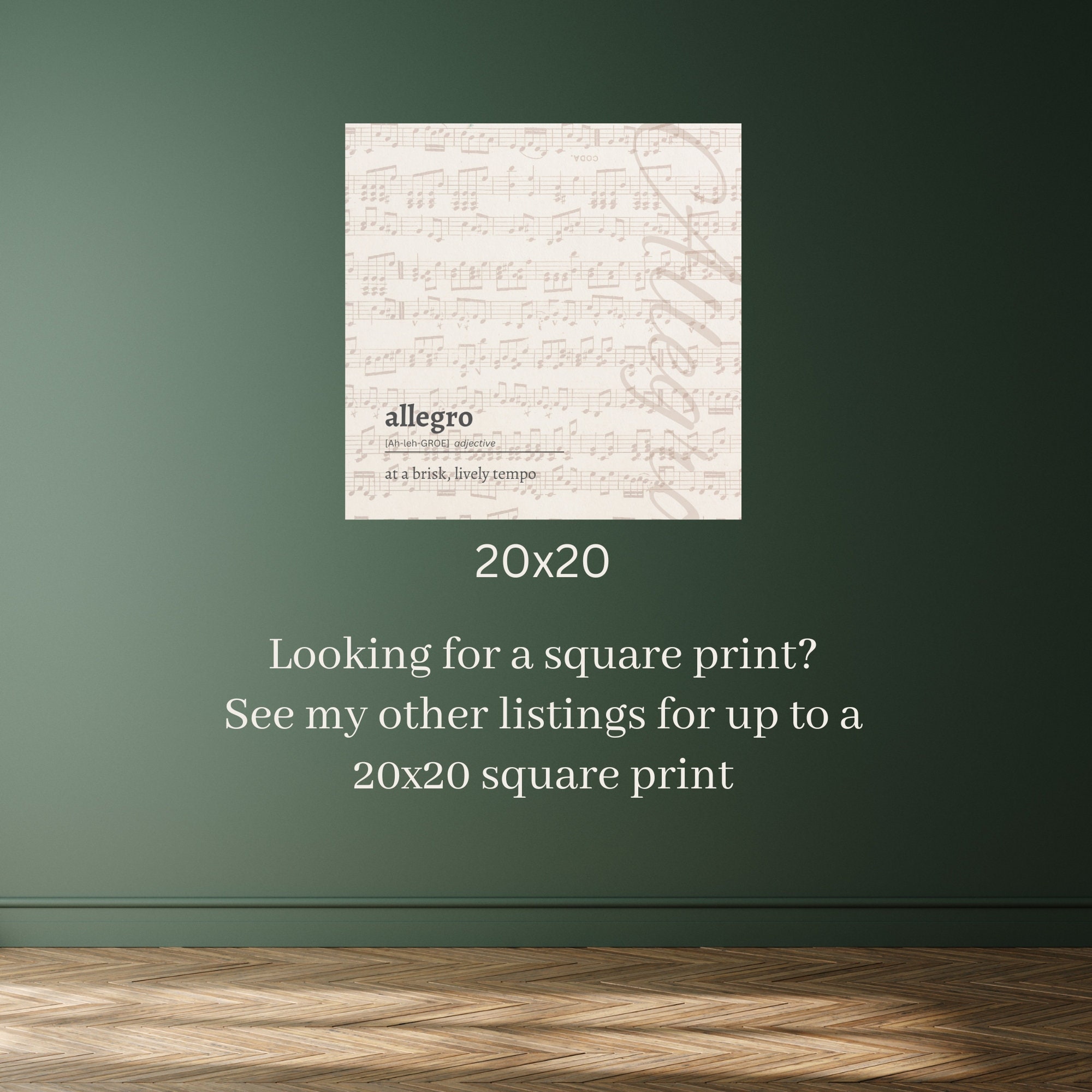 Set of 3 Prints | Music Wall Art Printable | Musical Tempos Largo ...