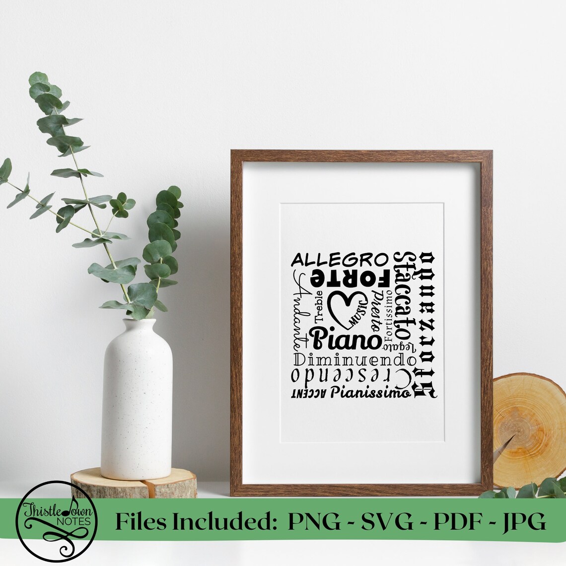 Music Words Dynamics Tempo Markings | Digital File | SVG PNG JPG Pdf ...