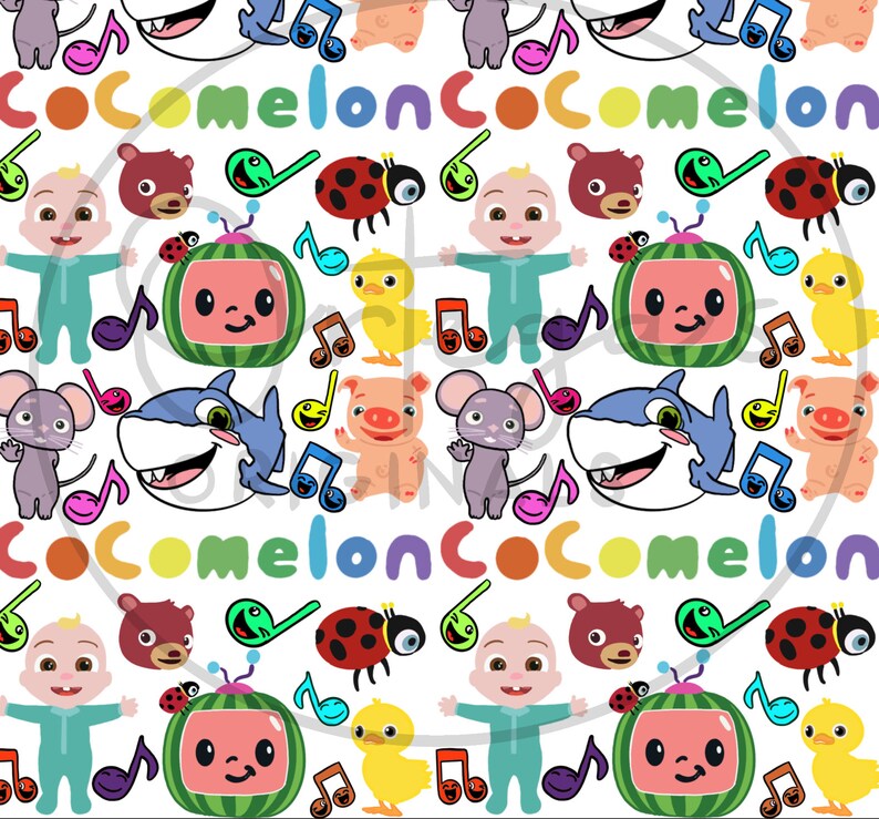 Cocomelon Seamless File Pattern - Etsy