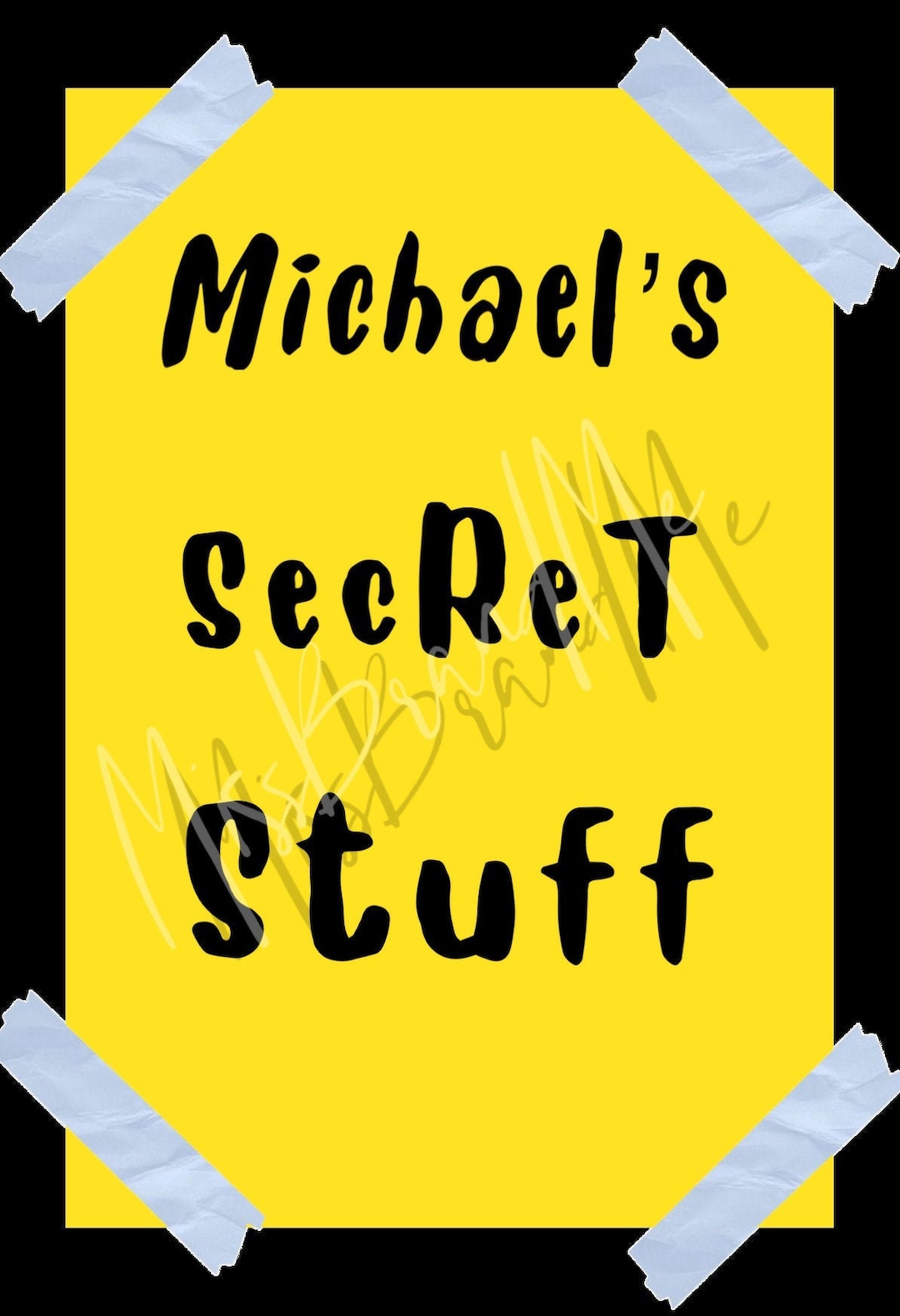 Space Jam: Custom Michaels Secret Stuff Drink Label Download - Etsy