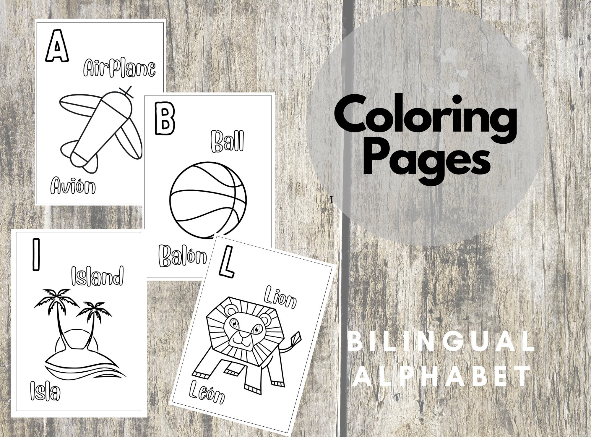 27 Bilingual English Spanish Coloring Pages for Kids: Páginas De ...