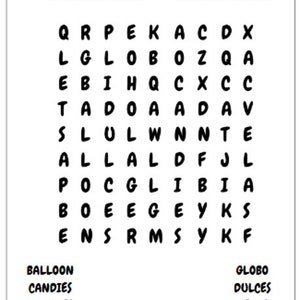 Bilingual English Spanish Word Search Printable Bundle: 29 Fun-filled ...