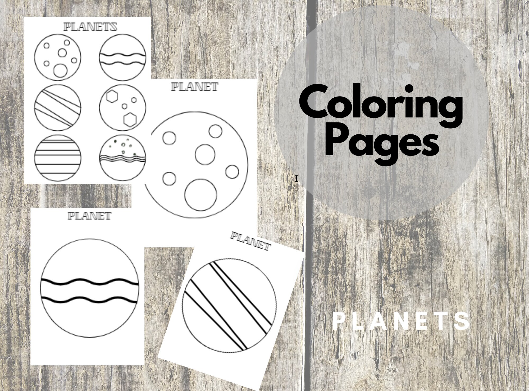 Planets Coloring Pages for Kids: Páginas De Colorear De Planetas Para ...